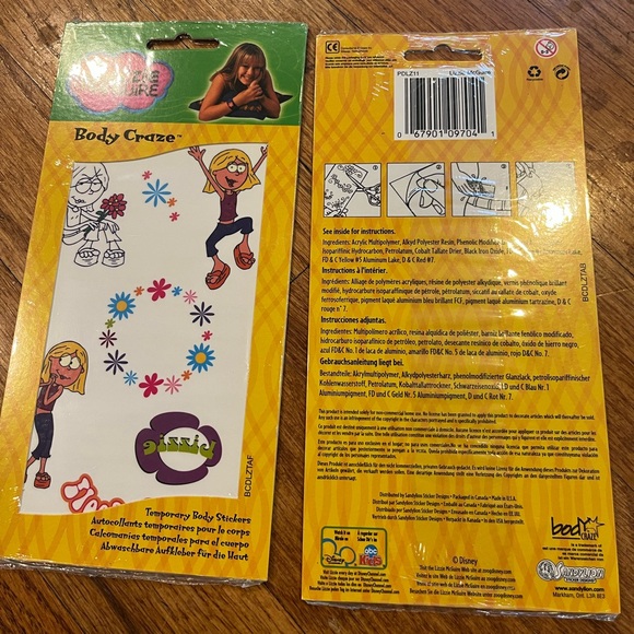 Sandylion | Other | Sandylion Disney Body Craze Temporary Body Stickers ...